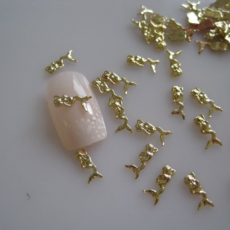MD-745 5pcs Fancy Metal Charms Metal Deco Nail Art Decoration | Etsy