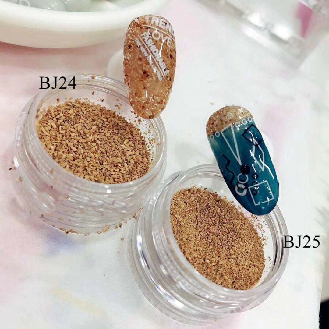 1jar Nail Art Cork Powder Deco Rough Granule and Think Powder Deco BJ24 ...