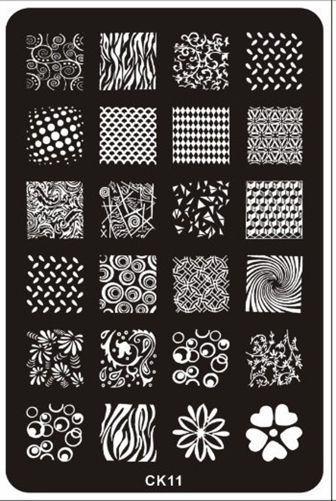 Cute CK-11 Big Stamping Metal Plate With Free Gift of Scraper&stamper ...