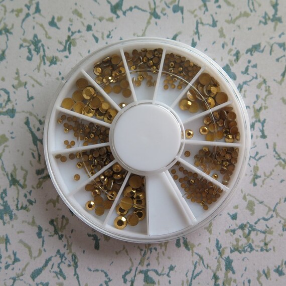 OD-148 3D 1 Wheel Types 4 Sizes Gold Octagon Stud Metal | Etsy