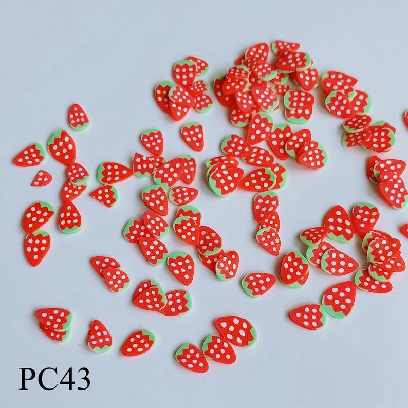 20g/bag Polymer Clay Slices 3D 5mm Polymer Clay Sticker Fruit | Etsy