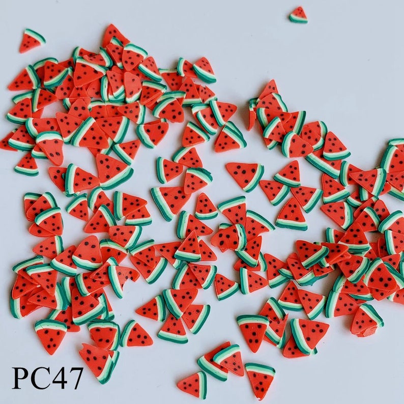 20g/bag Polymer Clay Slices 3D 5mm Polymer Clay Sticker Fruit | Etsy