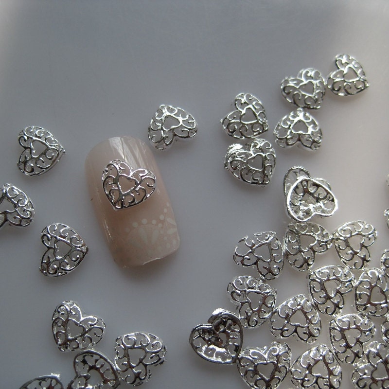 MD-611 5pcs Fancy Metal Charms Rhinestone Charms Nail Art Decoration ...
