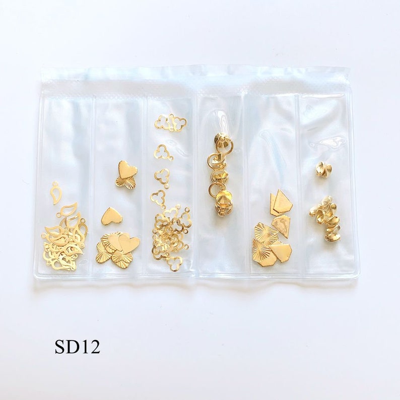 One Bag Metal Stud 6 Designs per Bag Metal Deco Stud Stick - Etsy