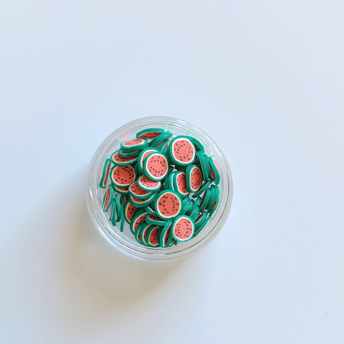 1Jar Polymer Clay Slices 3D 5mm Polymer Clay Sticker Fruit | Etsy