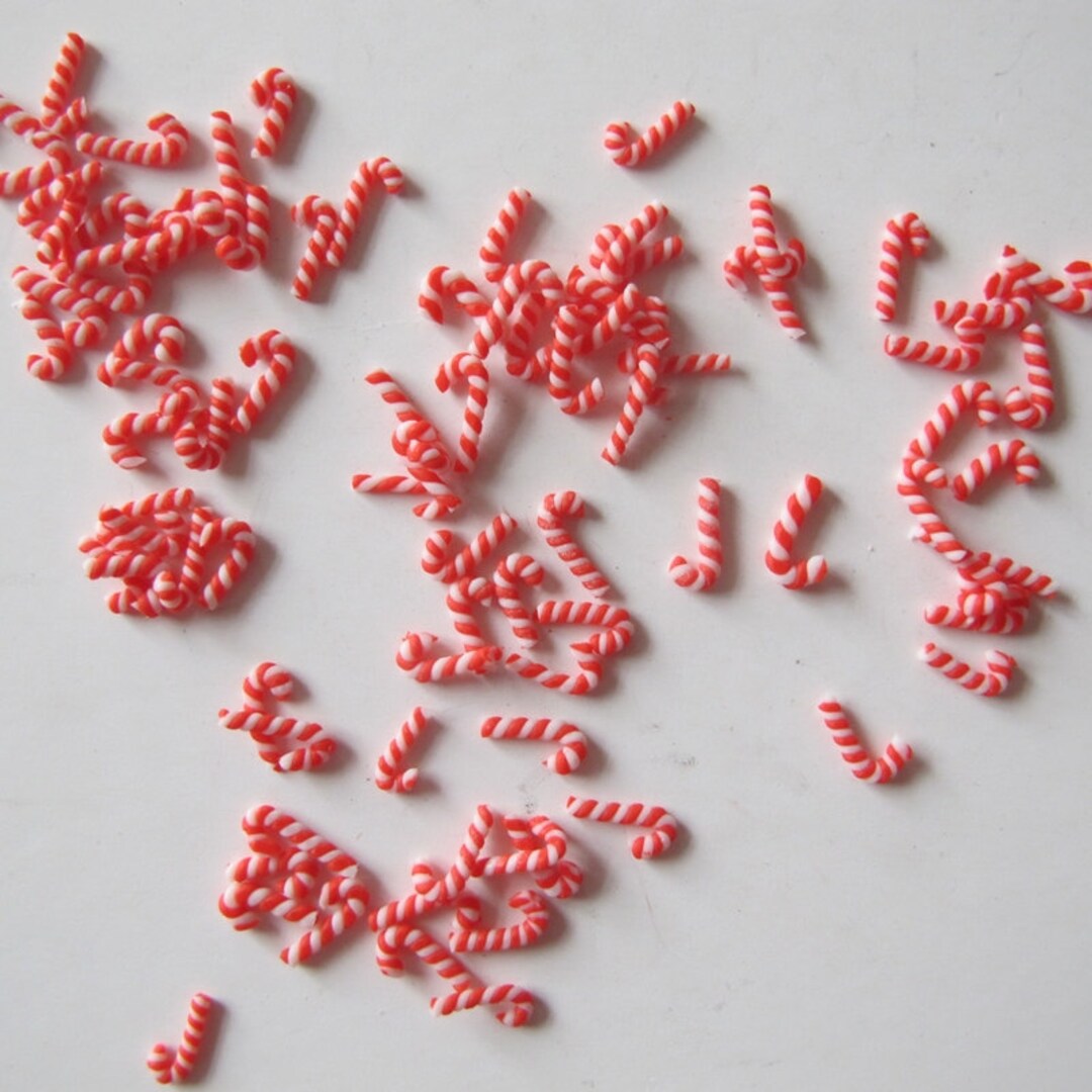 PCD-07 30PCS Red Sugar Candy Polymer Clay Decoration Nail Art ...