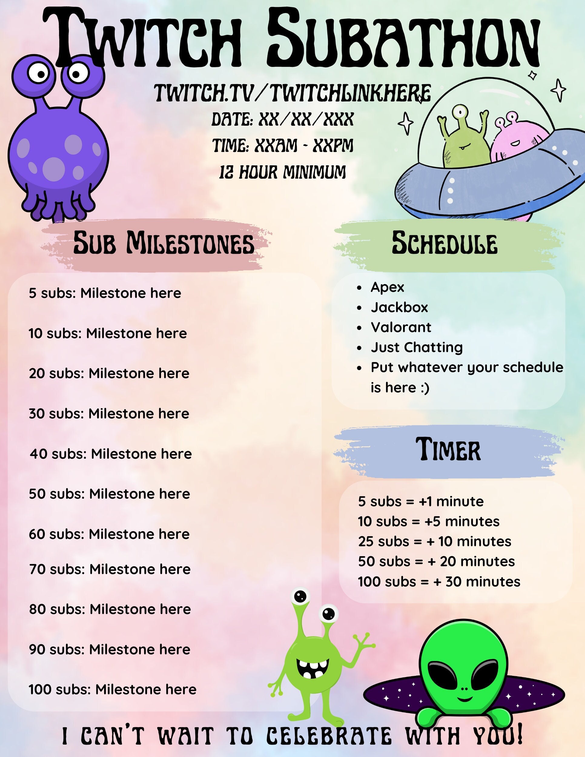 Twitch Subathon - Etsy