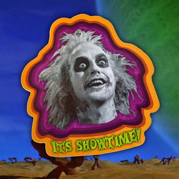 Beetlejuice Its Showtime Decal - Etsy Beetlejuice Its Showtime Decal - Etsy