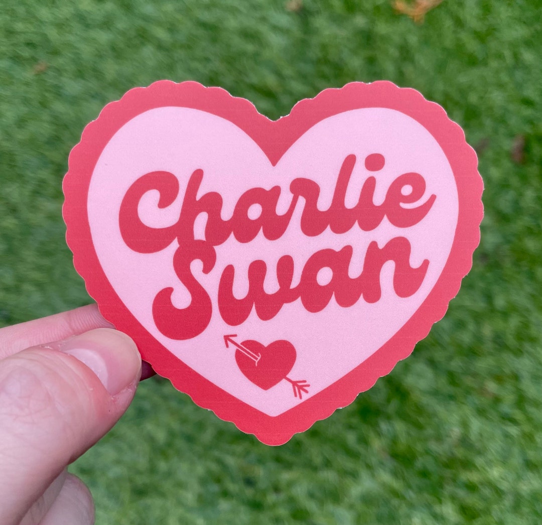 Charlie Swan Twilight Sticker Heart Decal for Hydroflask Laptop or Car ...