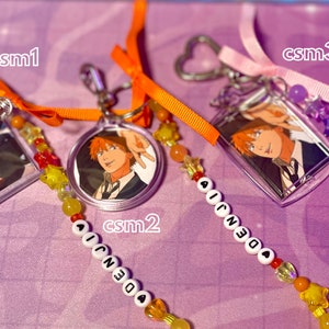 Kawaii Rainbow Hand Beaded Anime Daddy Keychain Heart Clippy Sparkly ...