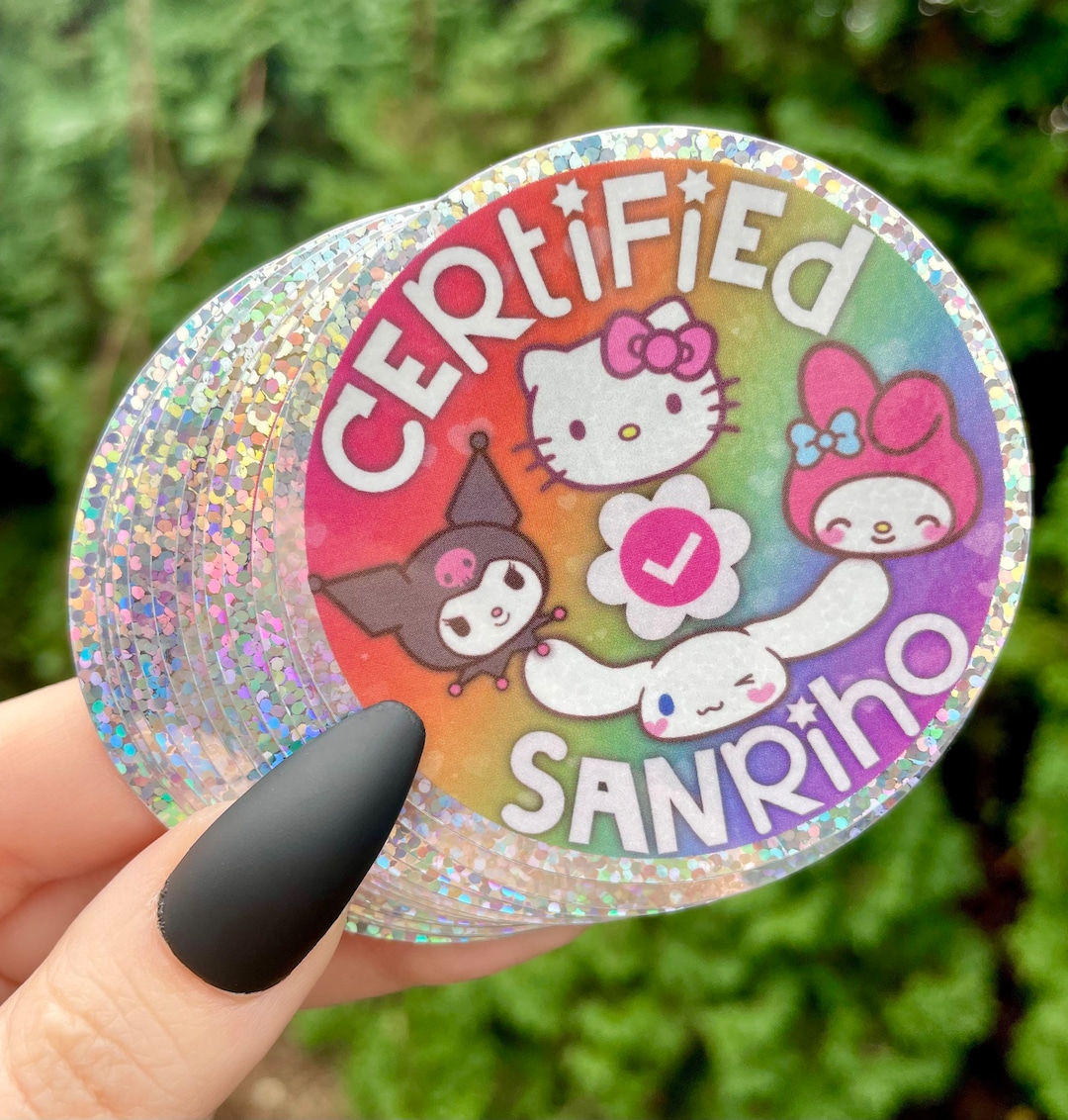 Kawaii Kitty Sanriho Glitter Sticker Decal Y2k Slay Girlboss Melody ...