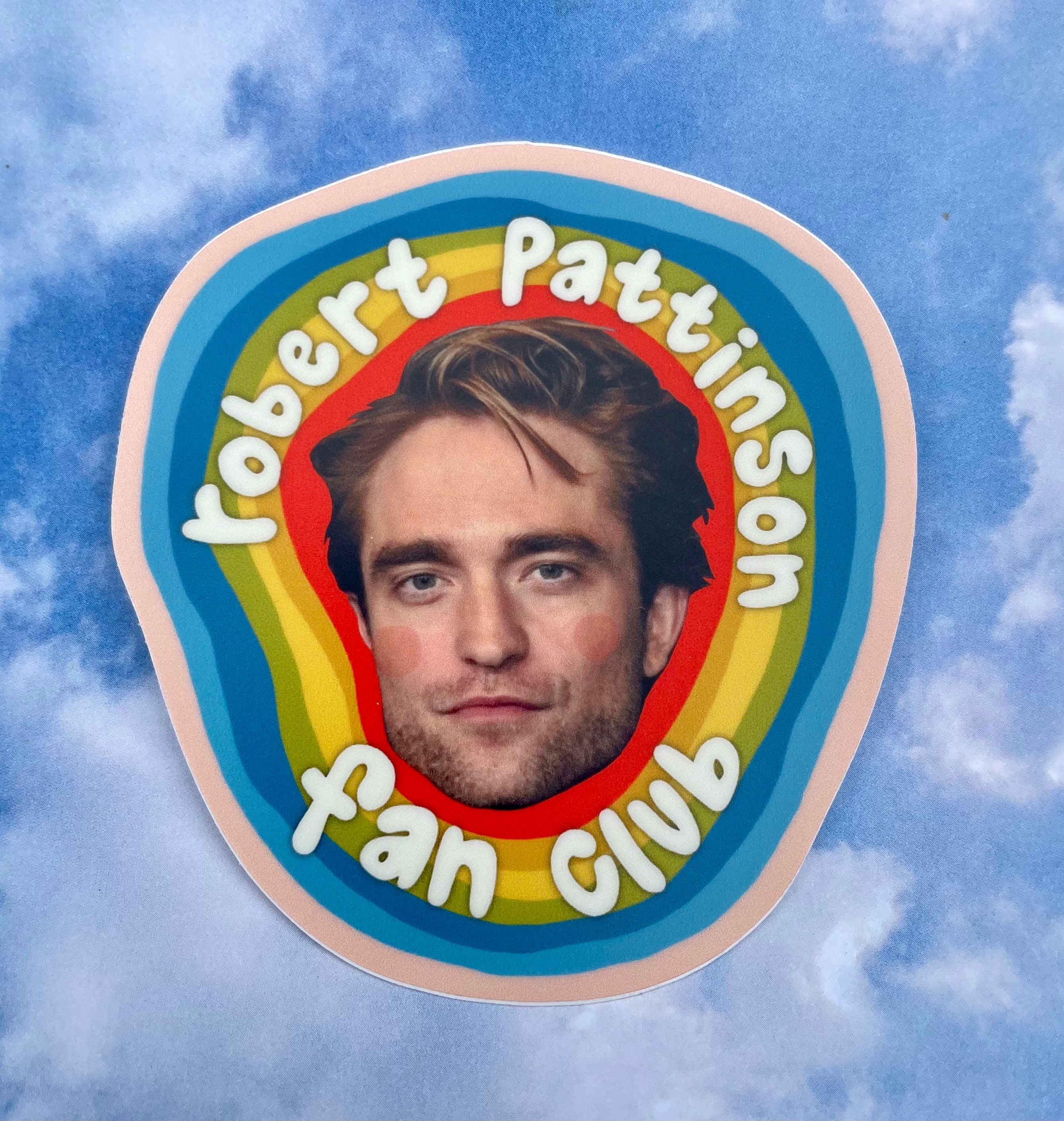 Robert Pattinson Fan club sticker laptop hydro flask decal | Etsy