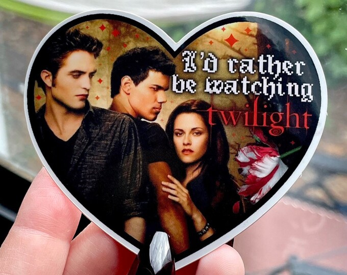 Twilight Vinyl Decal Heart Twilight Saga Sticker for Hydroflask Laptop ...