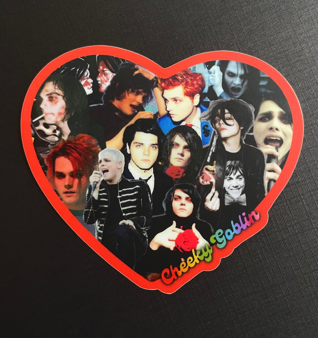 2000s Emo Band Collage Sticker Pop Punk Gerard Black Parade Three ...