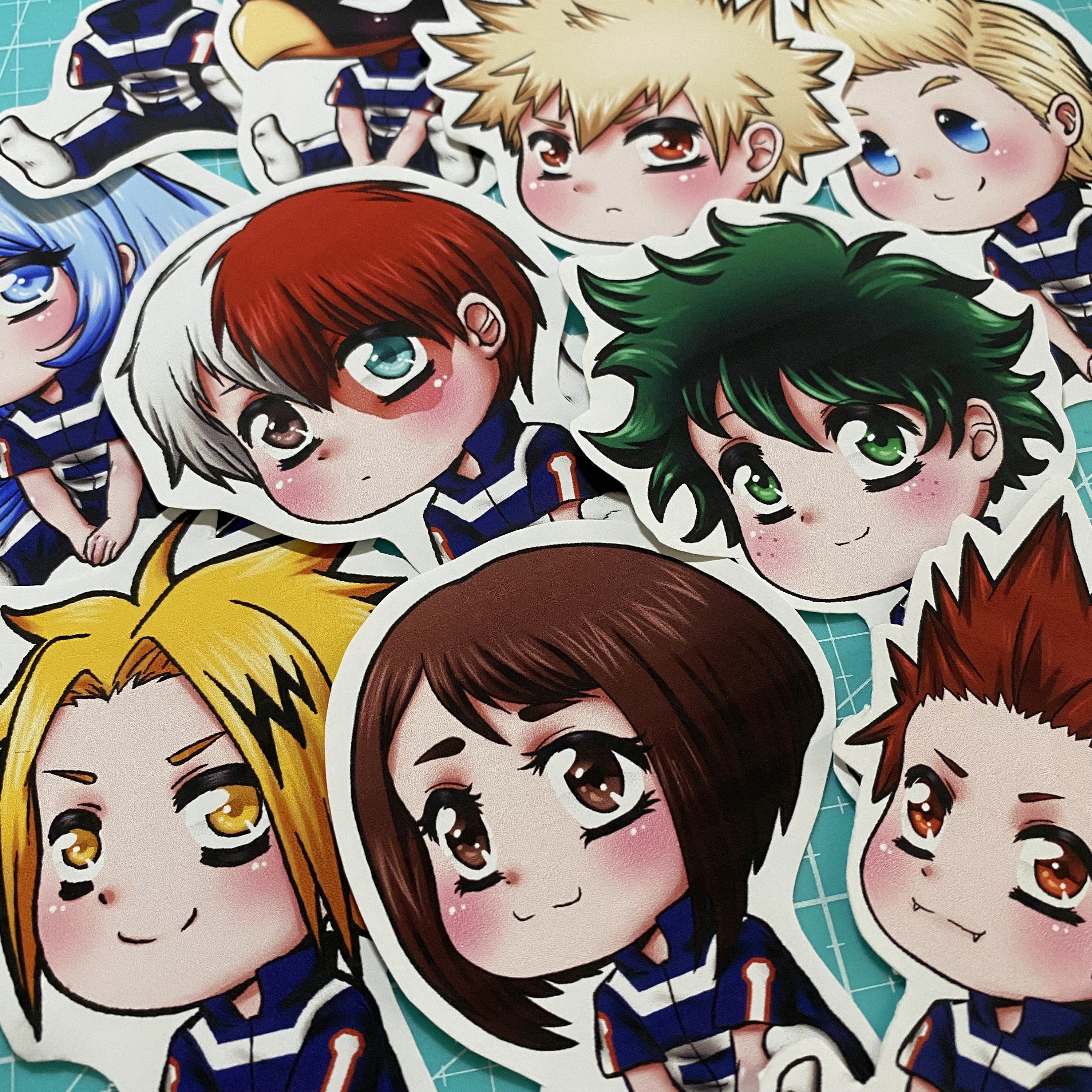 My Hero Academia/MHA/BNHA Sticker Pack Yaoyorozu, Kirishima, Dabi Anime ...