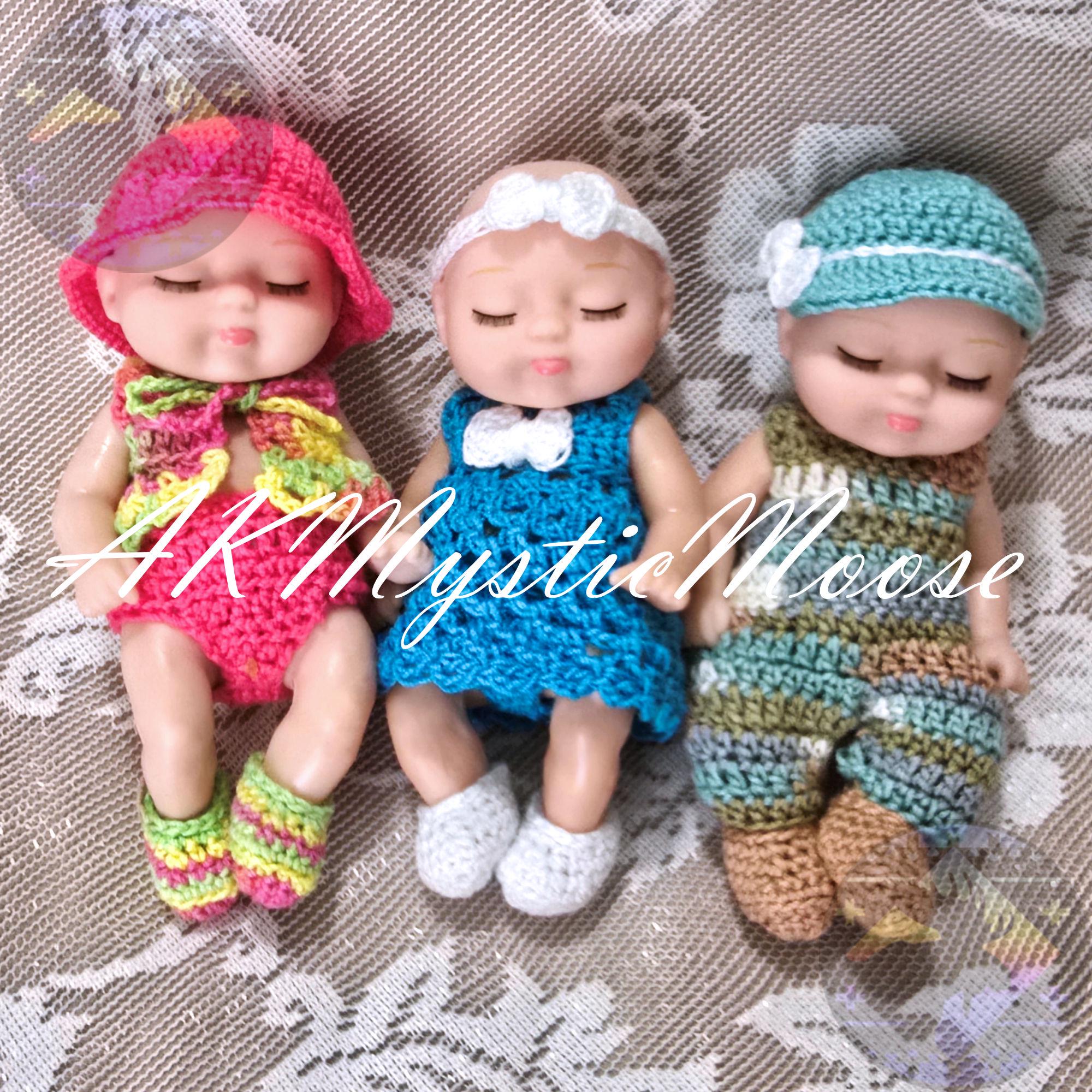 65 Colors! 10 Styles for 4" Sleeping Mini Baby and Similar Dolls - Mix ...