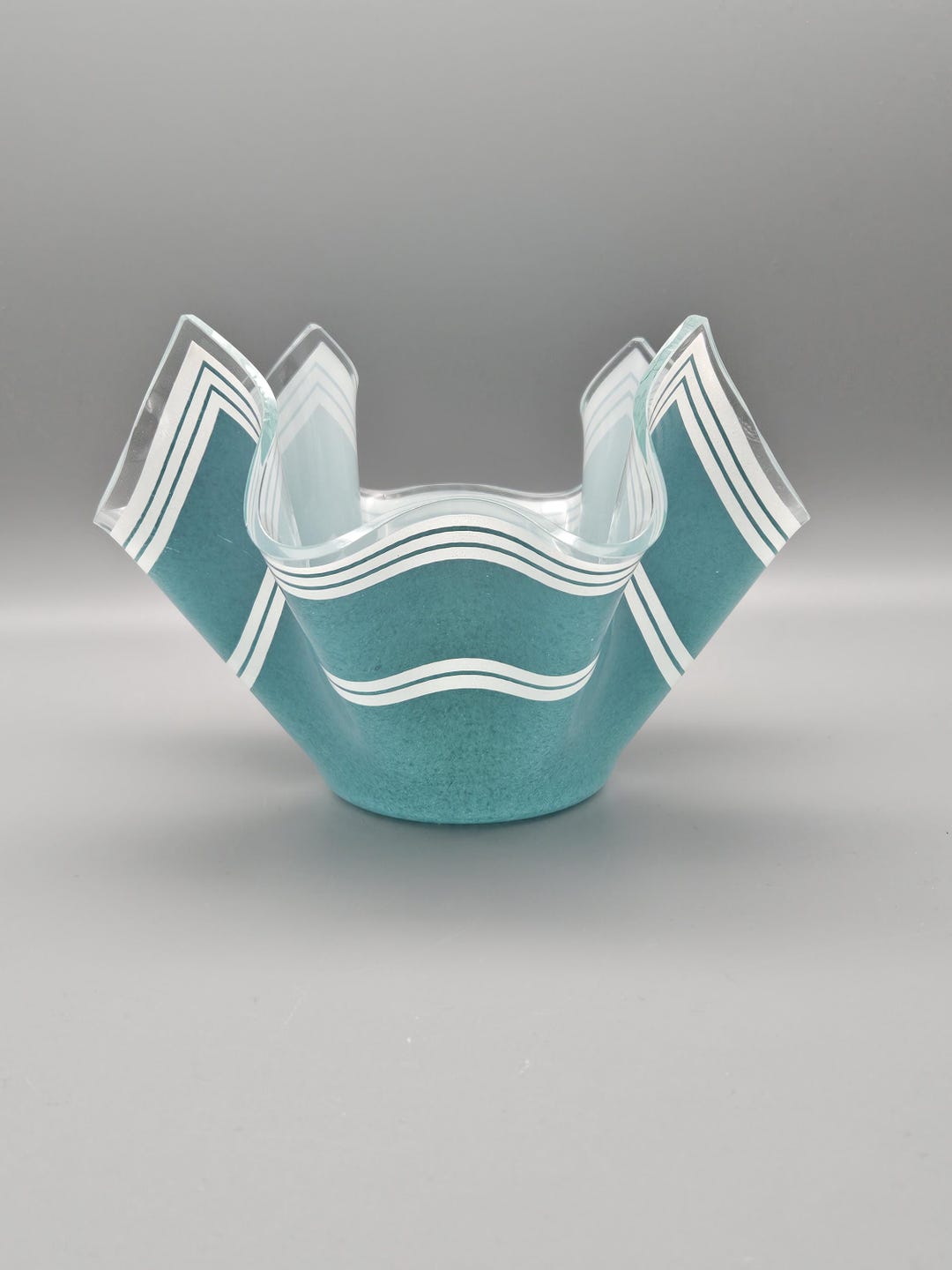 Iconic 4" Handkerchief Glass Vase - Bandel Type 2 Pattern - Chance ...