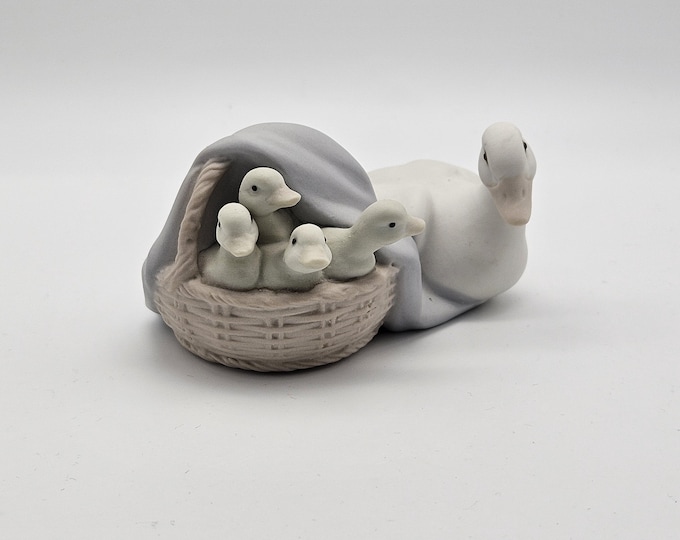 Vintage Lladro Ducklings Figurine, Lladro Mama Goose, Lladro Ducks in ...