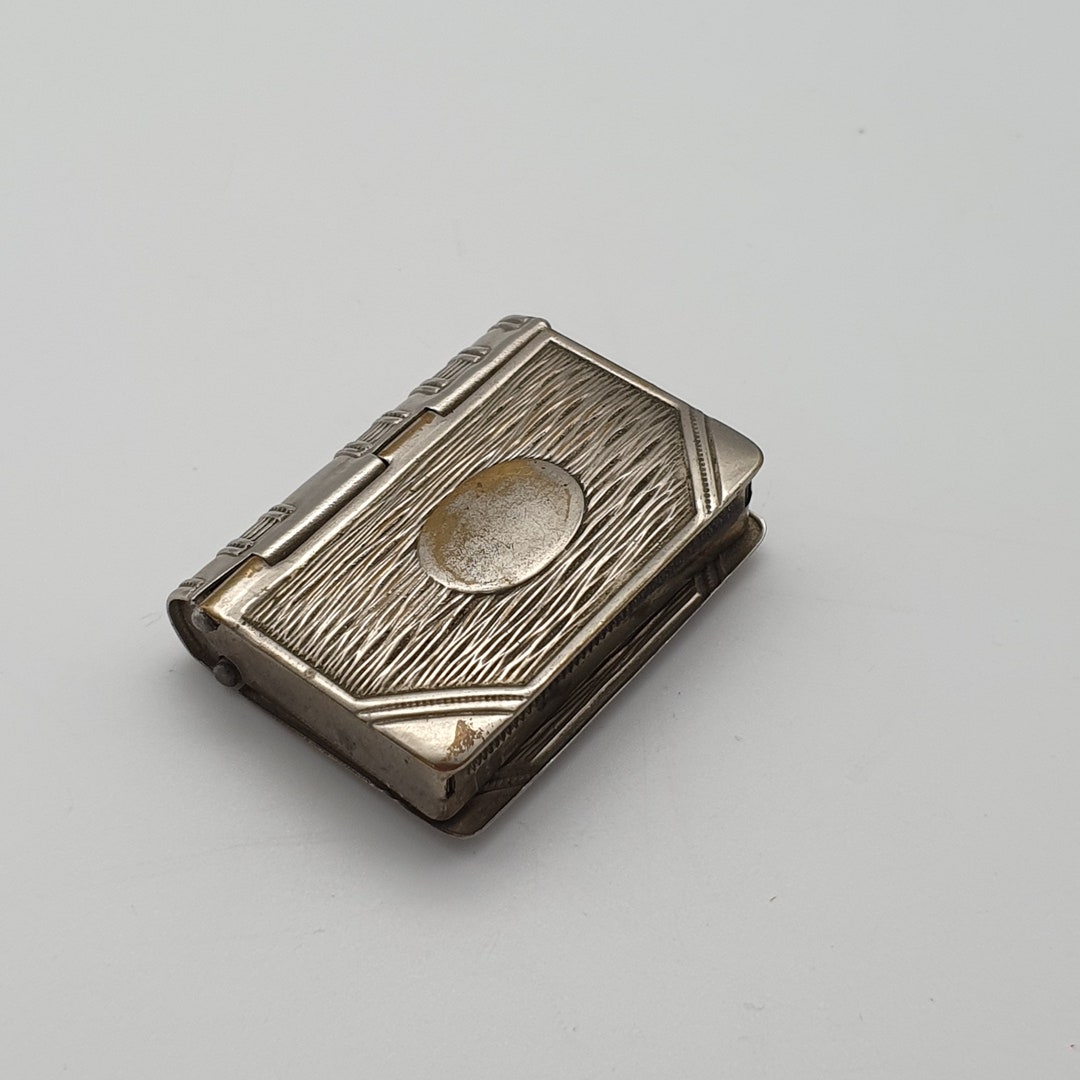 Vintage Vesta Match Case and Stamp Box - Etsy