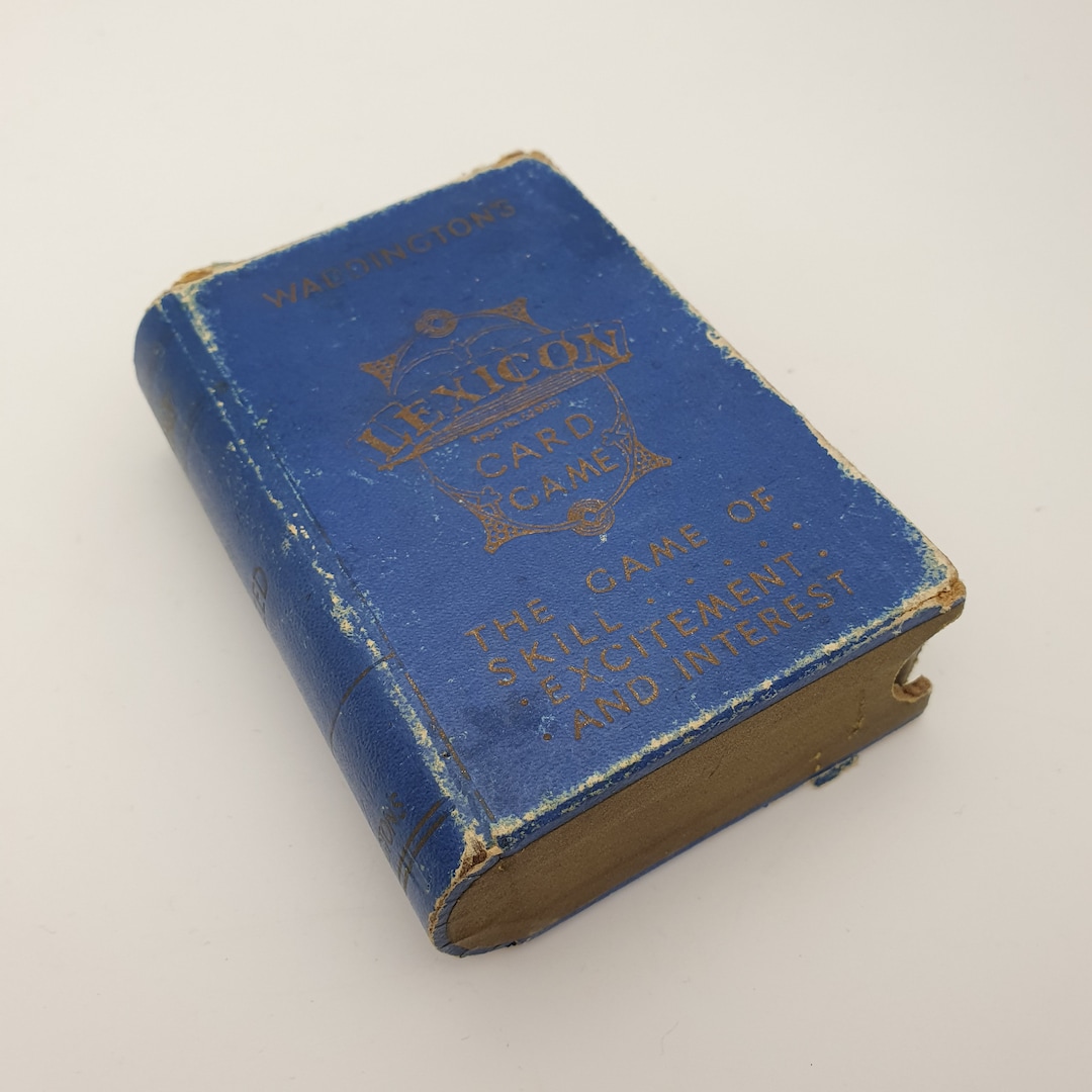 Vintage Card Game - Lexicon - Waddington's - Etsy
