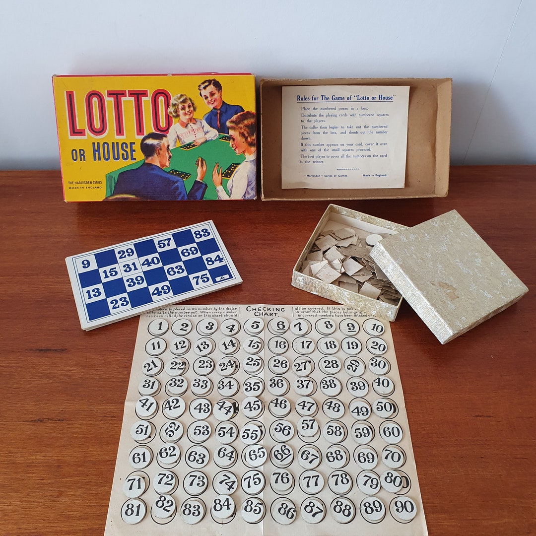 Vintage Harlesen Series Lotto or House - Complete - Etsy