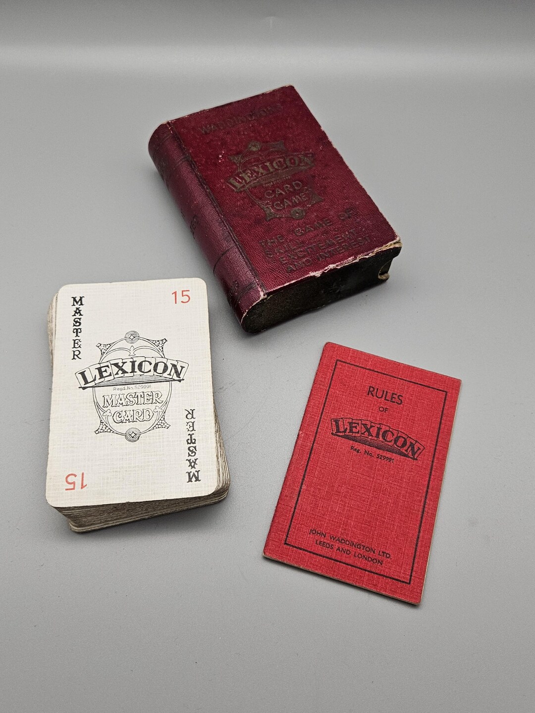 Vintage Card Game - Lexicon - Waddington's - Etsy