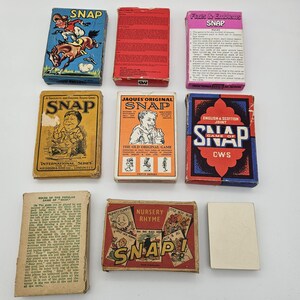 Antique Snap Card Game - Vintage Snap Cards - Choose From Selection - Etsy