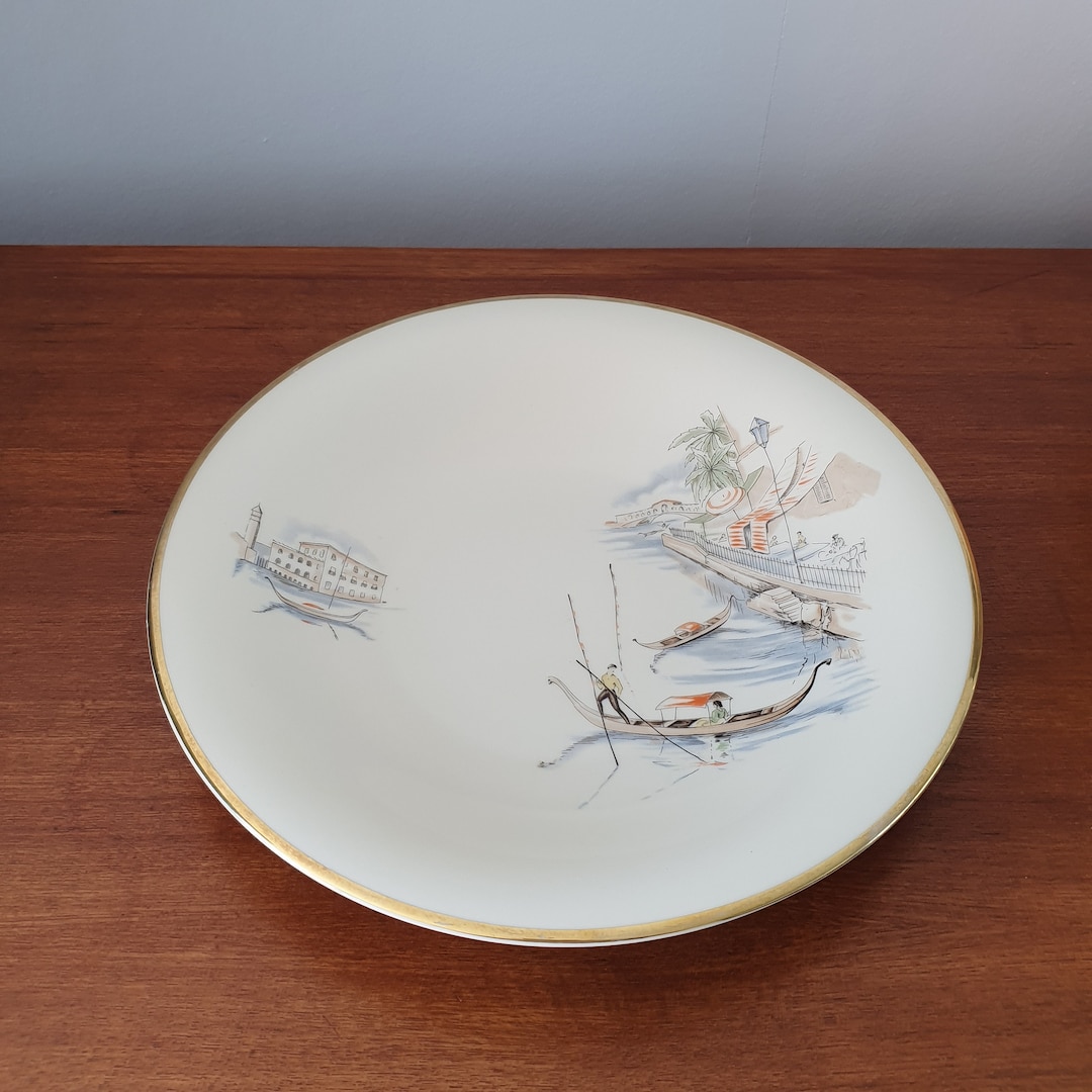 Rialto Charger Plate Alka Kunst - Etsy