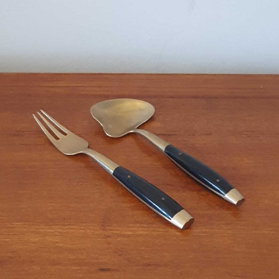 Vintage Brass Thai Cutlery - Pickle Forks, Condiments - Etsy
