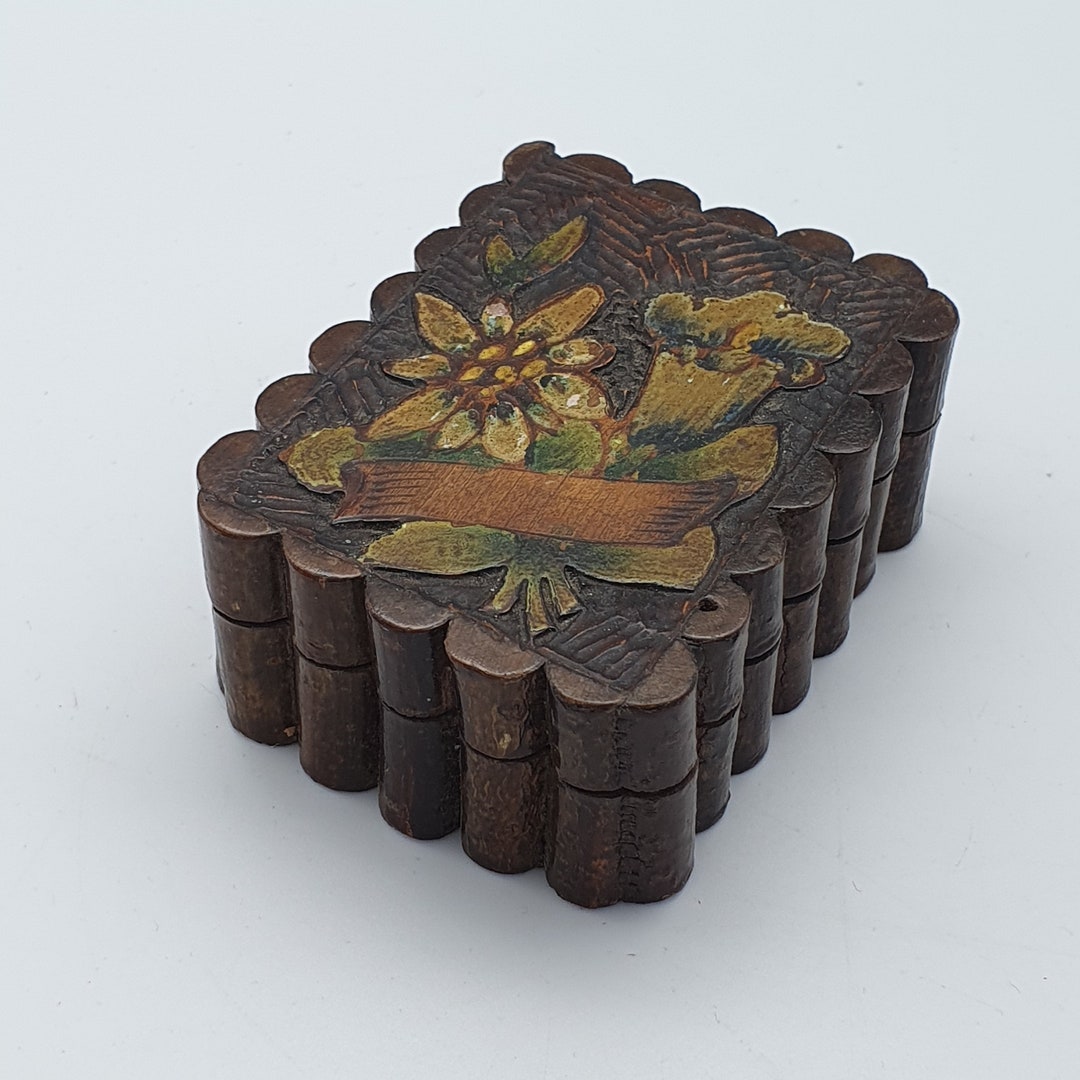 Carved Wooden Black Forest Trinket Box - Etsy