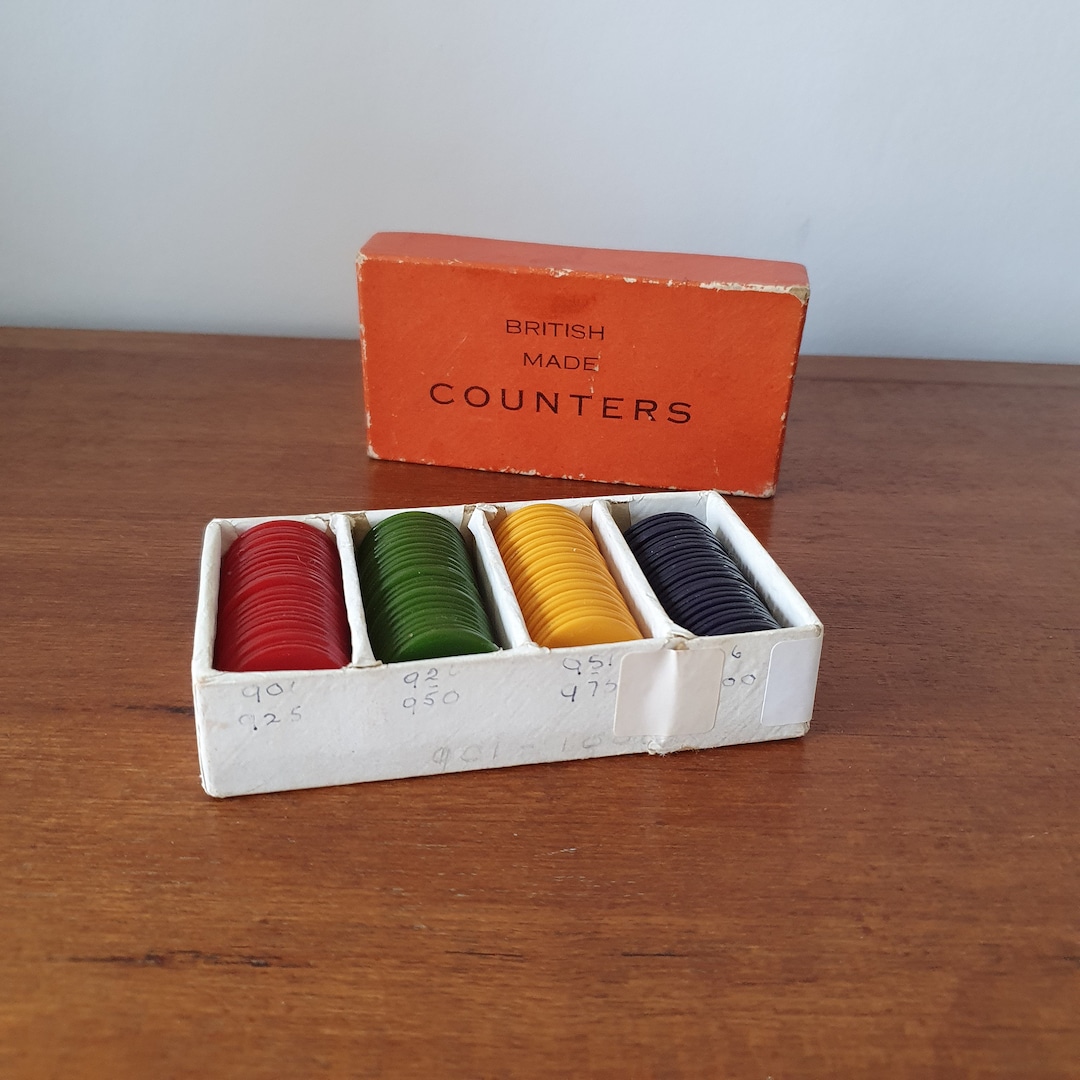 Vintage Game Counters - British Made - Etsy