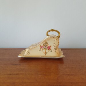 Crown Devon Blush Art Nouveau Cheese Dish - Etsy