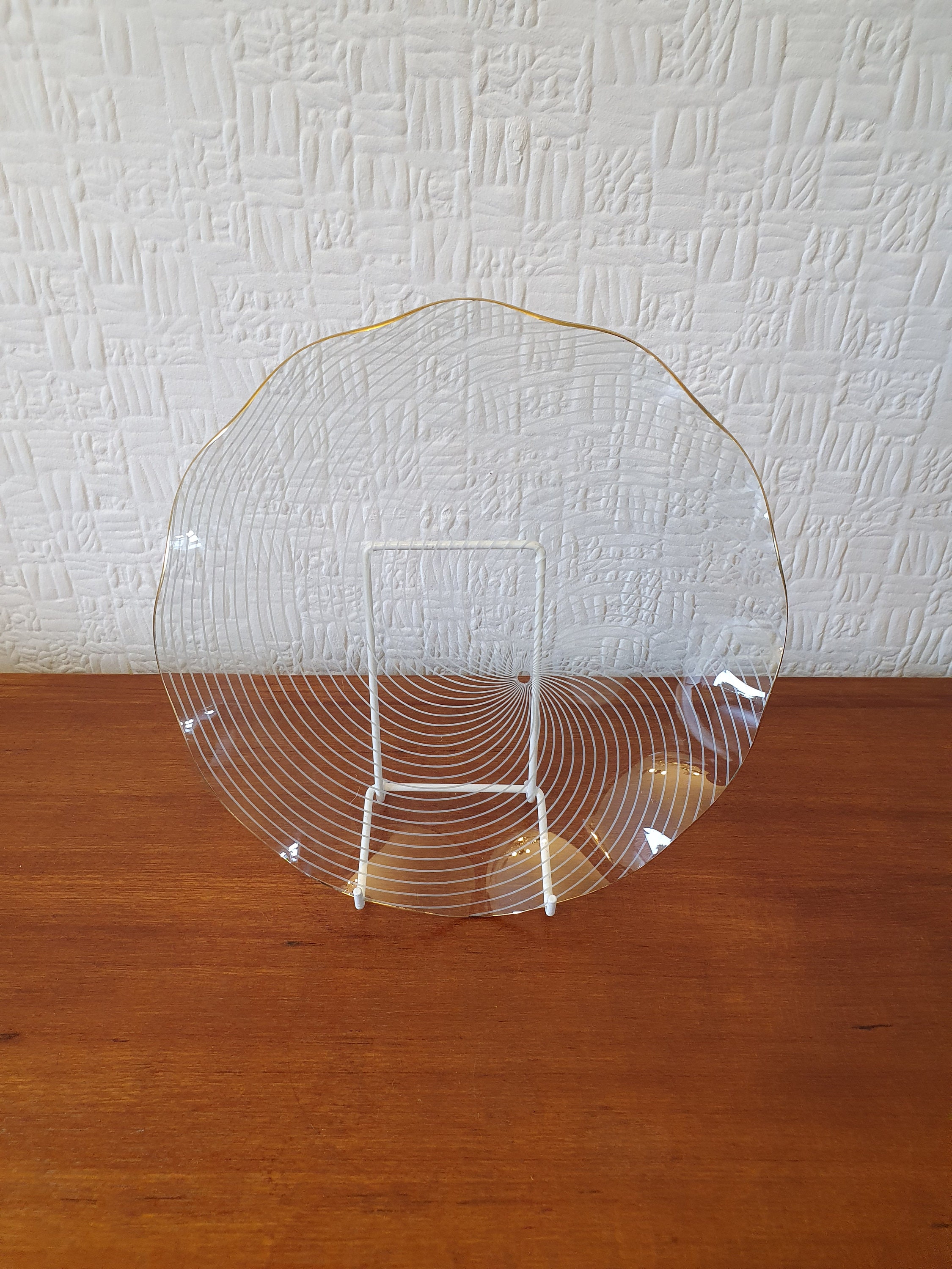 Vintage Glass Cake Plate Selection Chance Glass and Fiesta | Etsy