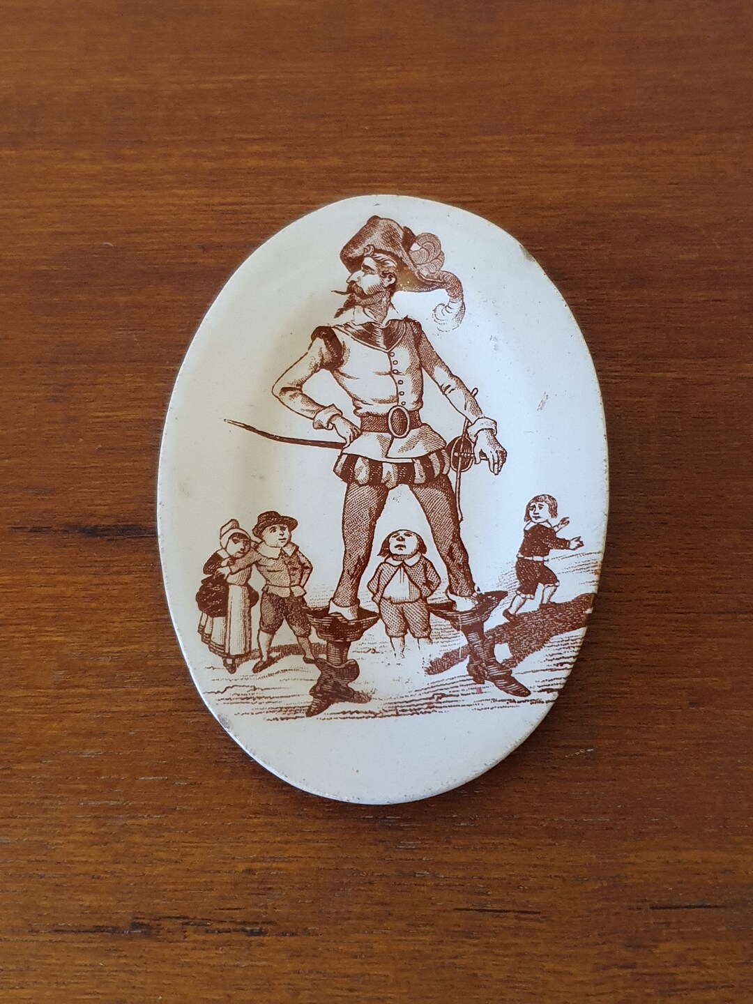 Early Miniature Transfer Printed Plate - Gulliver's Travels? - Etsy