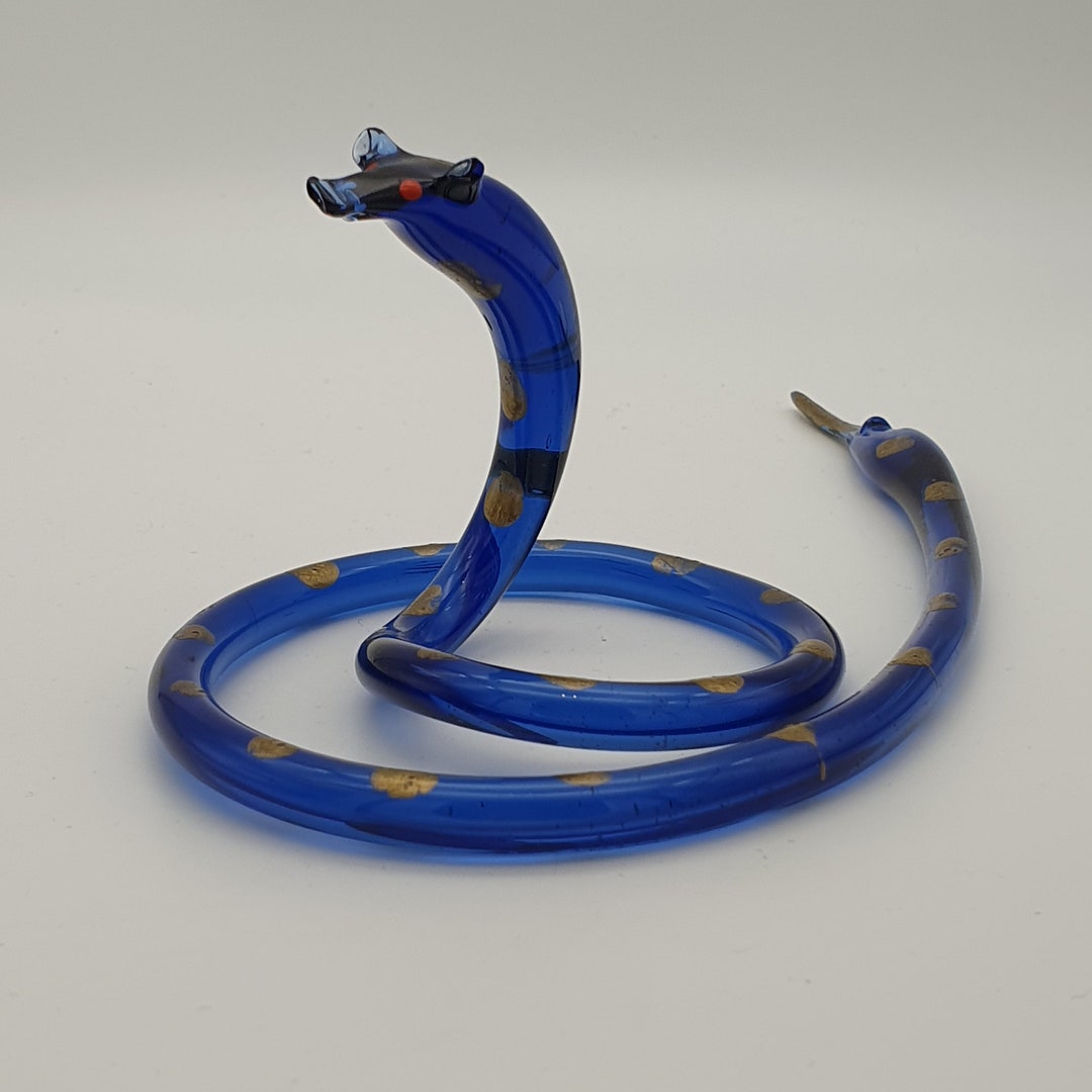 Vintage Handblown Glass Snake Ornament - Etsy