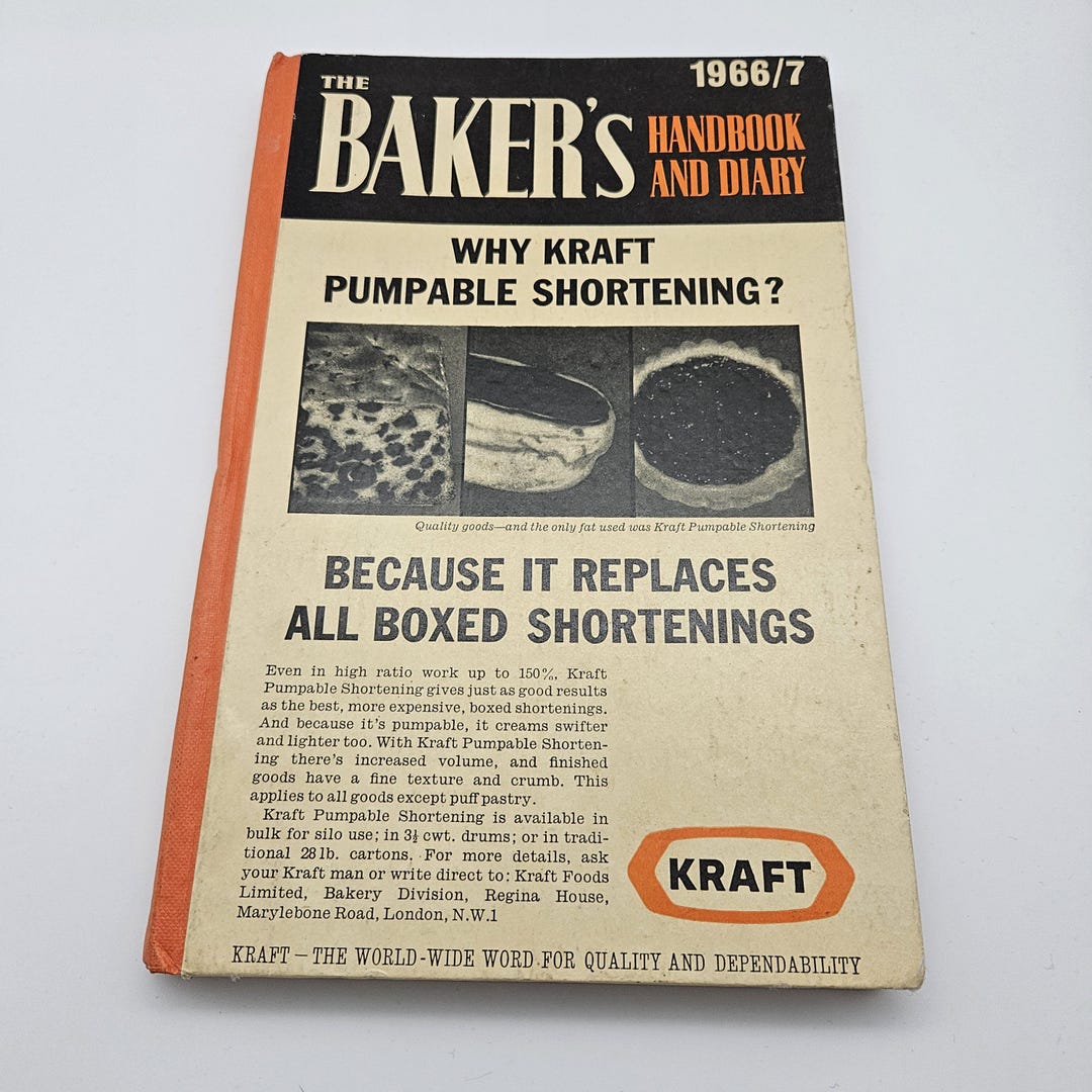 The Baker's Handbook and Diary - Kraft 1966 - Etsy