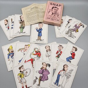 Antique Snap Card Game - Vintage Snap Cards - Etsy