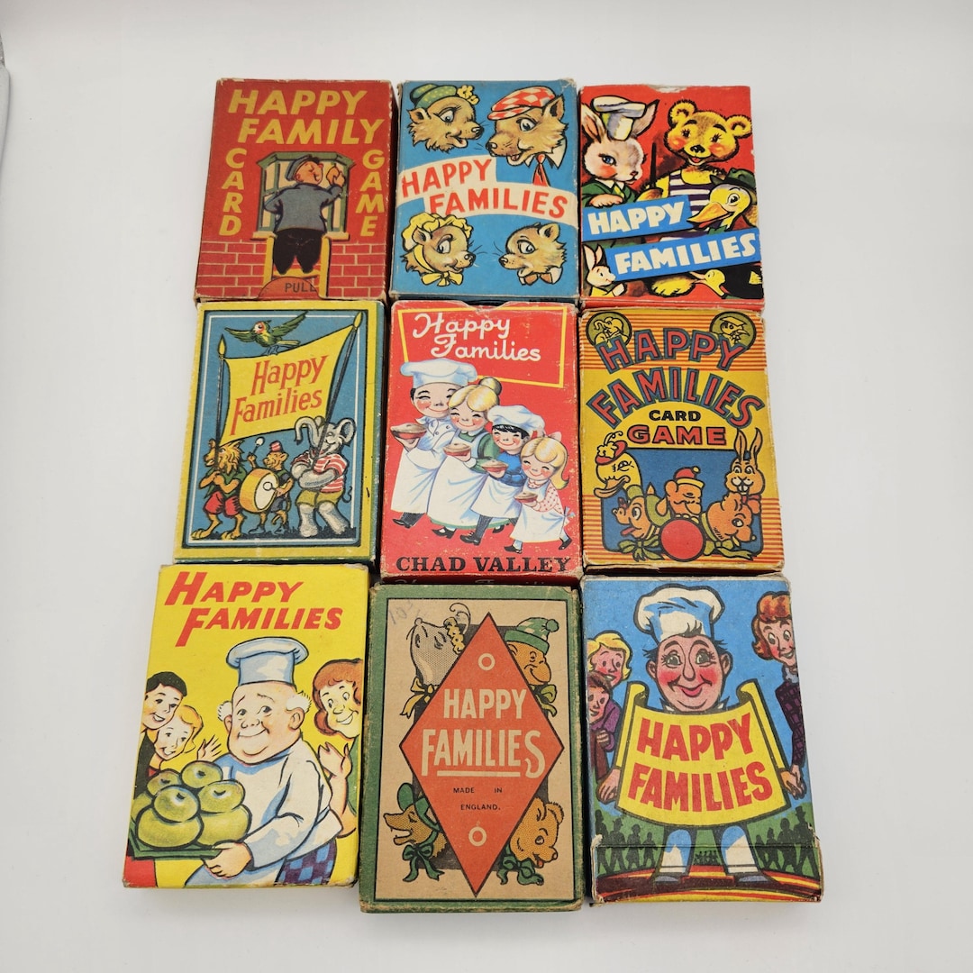 Vintage Happy Families Card Games - C1940s/50s/60s - Etsy