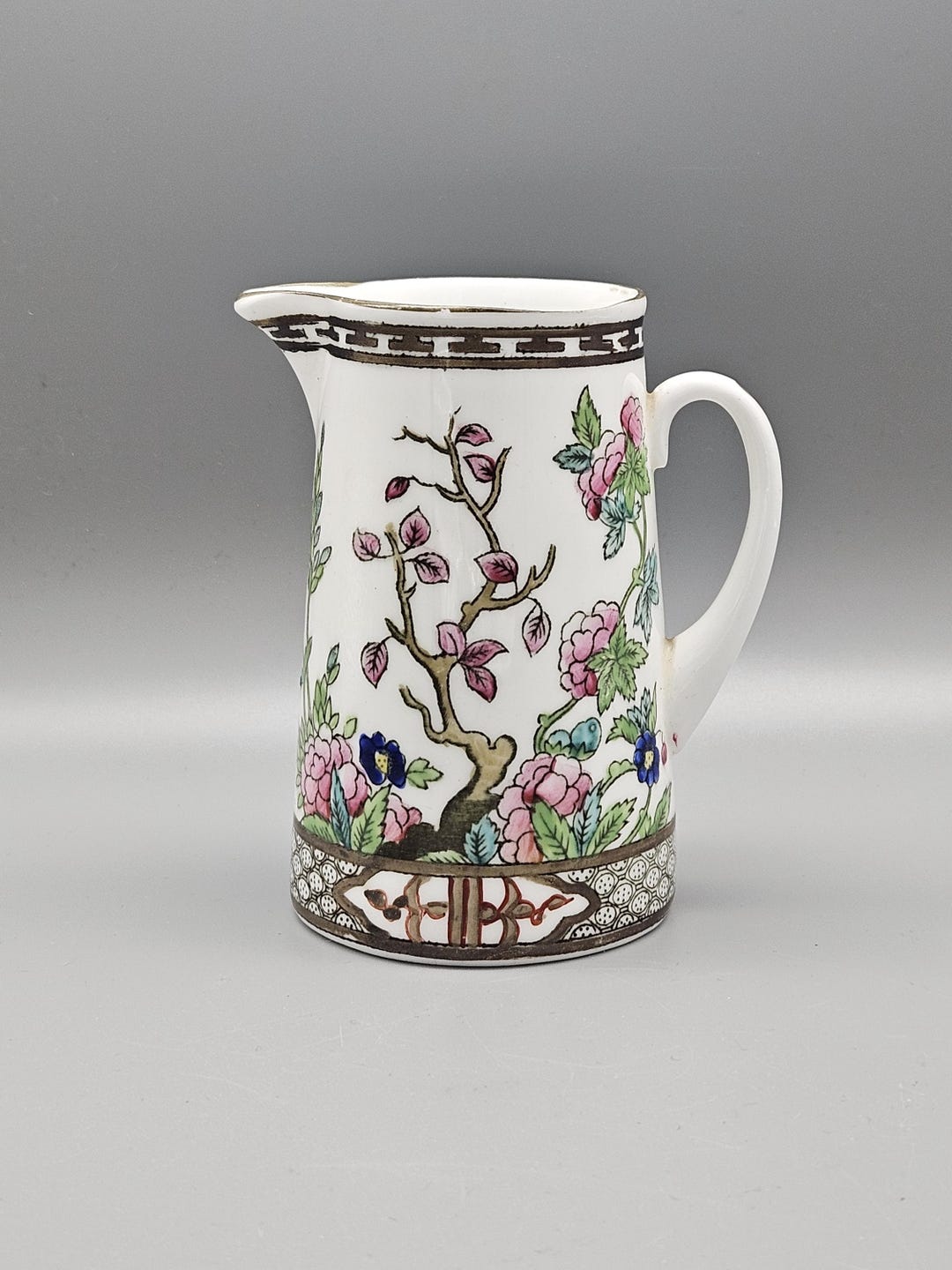 Coalport Indian Tree Cream Jug C1890 - 1919 - Handpainted - Etsy