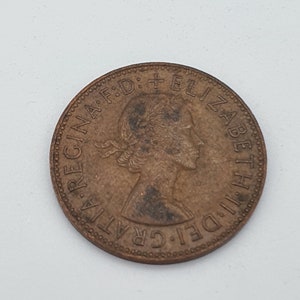 1960s Half Penny - Queen Elizabeth II - Pre Decimal Coins - Etsy UK