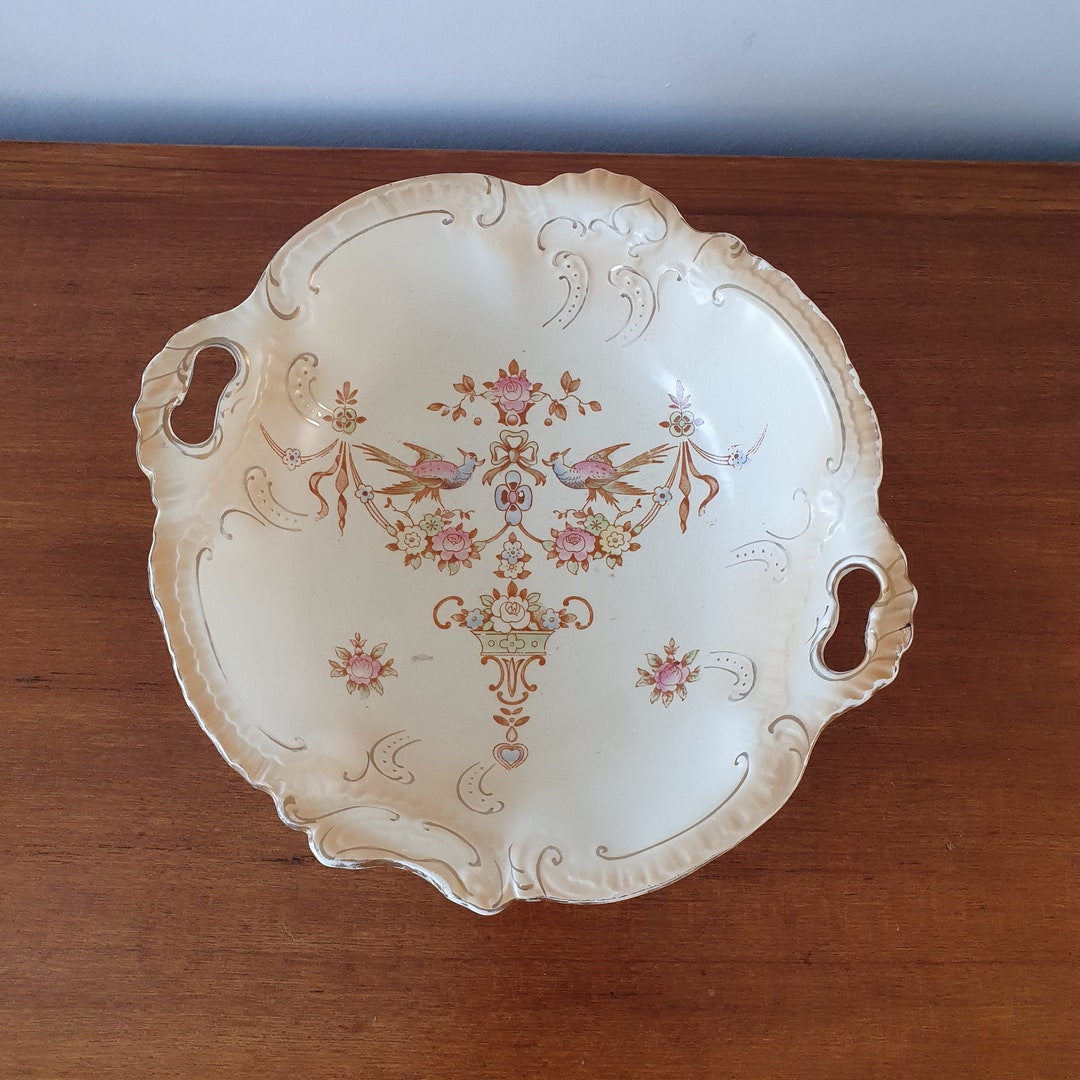 Crown Devon Blush Art Nouveau Fruit Bowl - Eva - Etsy