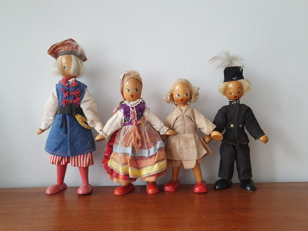 Polish Wooden Peg Doll Selection Joli Doll - Etsy