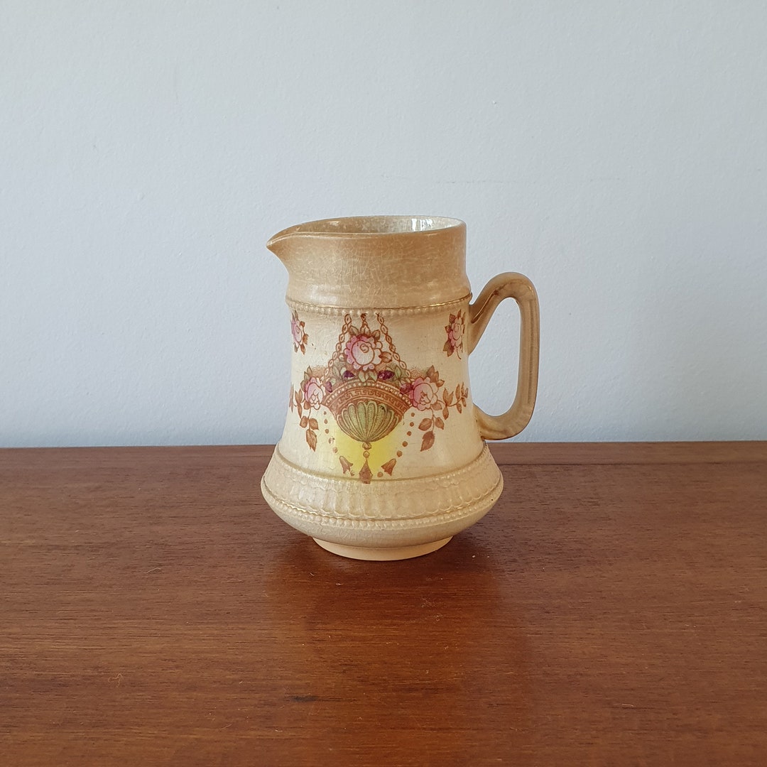 Crown Devon Blush Art Nouveau Jug - Etna - Etsy