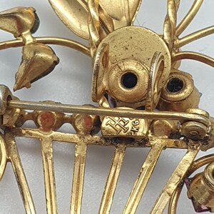 Harry Iskin Flower Basket Brooch - Filled Gold - Etsy