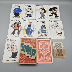 Antique Snap Card Game - Vintage Snap Cards - Etsy