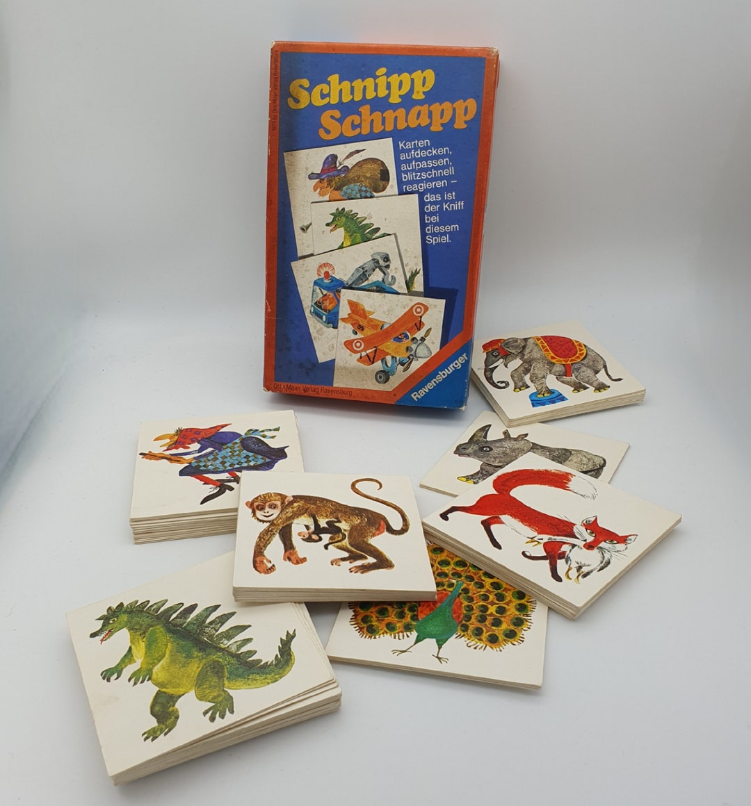 Vintage Card Game Schnipp Schnapp - Ravensburger - Etsy