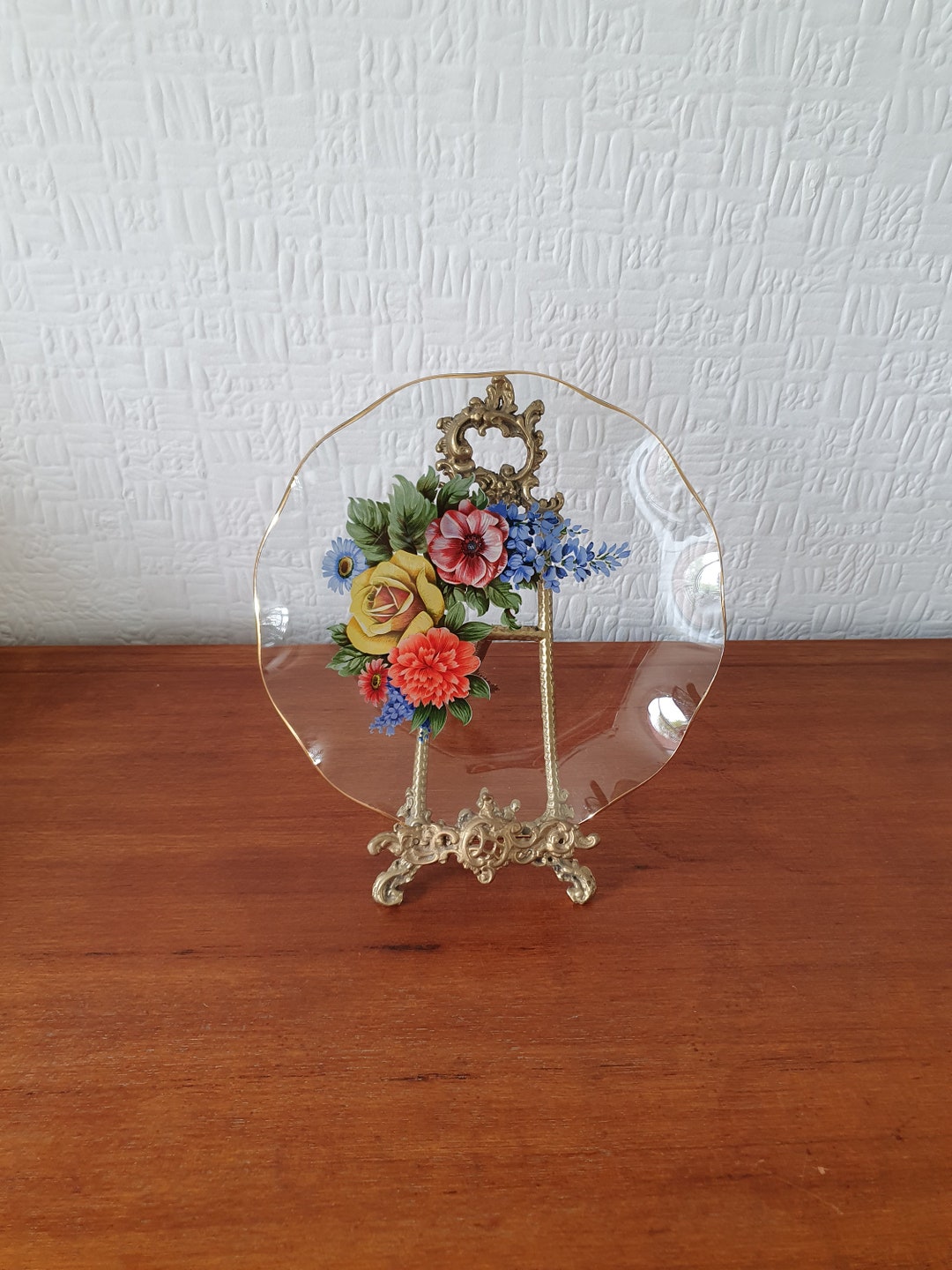 Beautiful Glass Sandwich Plate 1968 Chance Glass - Etsy