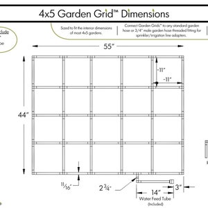 4x5 Garden Grid™ Watering System | Raised Garden Bed Irrigation ...