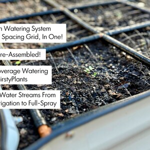 1x7 Garden Grid™ Watering System Garden Irrigation System and Planting ...
