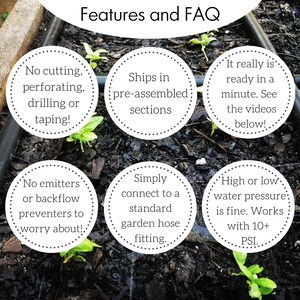 1x7 Garden Grid™ watering system Garden Irrigation System | Etsy